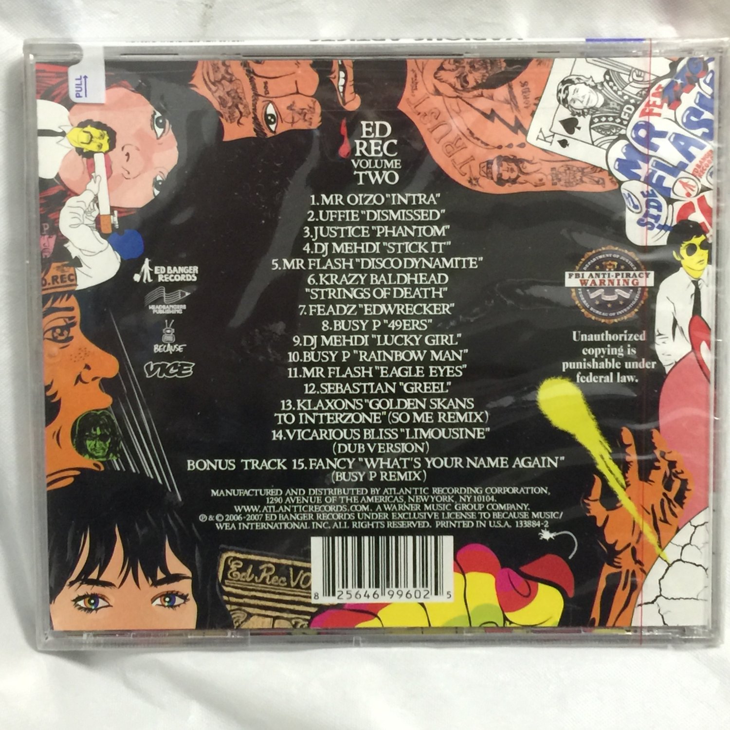 EDCD002 - Various - Ed Rec Vol. 2 (CD) ED BANGER RECORDS