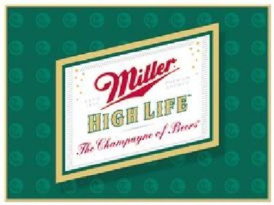 Miller High Life Beer Logo - Metal Sign