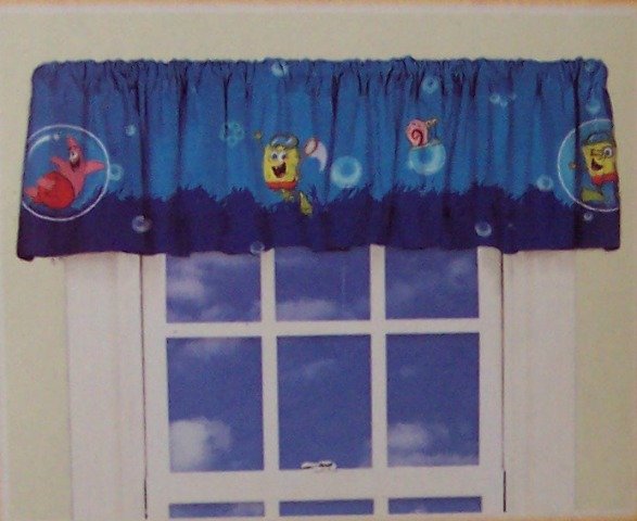 SPONGEBOB SQUAREPANTS PATRICK GARY Window Valance Boy Girl KID Bedding ...