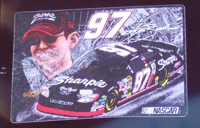 NASCAR KURT BUSCH #97 Sharpie Ford Taurus Photo Real Image Throw ...