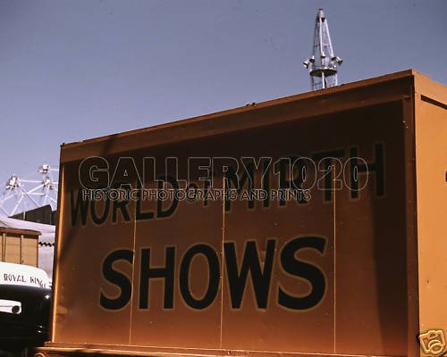 CARNIVAL WORLD OF MIRTH FAIR BOXCAR VERMONT PHOTO HISTORIC VINTAGE 40S