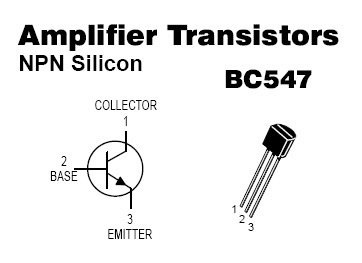 50pcs - BC547 NPN Transistors ( BC547B BC 547 B )