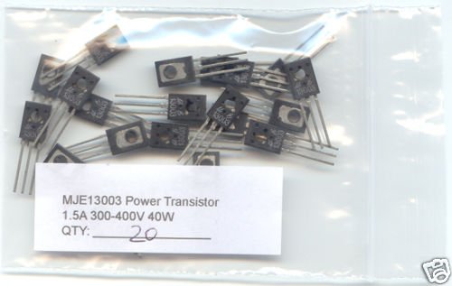 20pcs - MJE13003 Power Transistors (MJE 13003). WOW!!!!