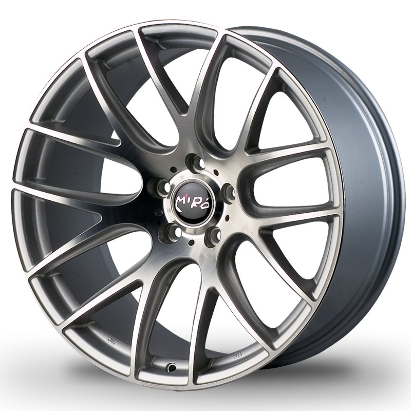 NEW MIRO WHEELS Style 111-18" Machine Polished Face/Silver Deep Dish ...