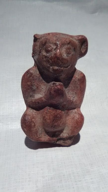 300-200 BC Mauryan Empire Terracotta Monkey Figure
