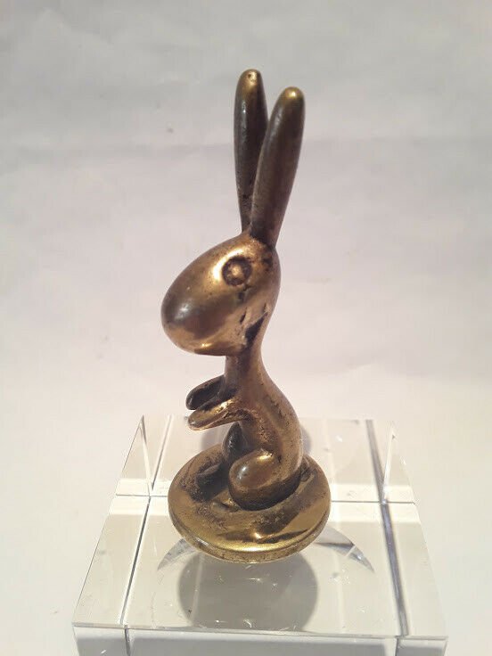 HAGENAUER BRONZE STANDING RABBIT