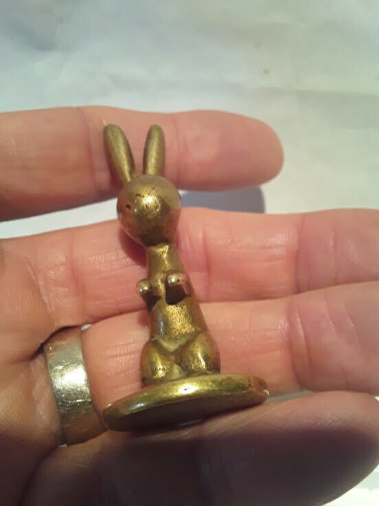 HAGENAUER BRONZE STANDING RABBIT