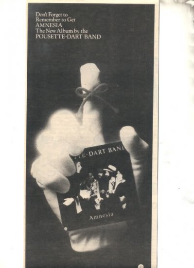 * 1977 POUSETTE DART BAND PROMO PRINT PHOTO AD