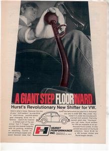 1970 VOLKSWAGEN HURST SHIFTER AD