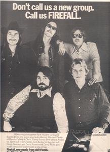 1976 FIREFALL POSTER TYPE AD