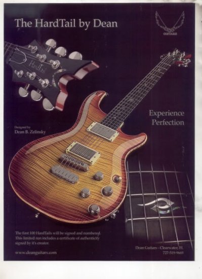 * DEAN HARD TAIL HARDTAIL GUITAR AD