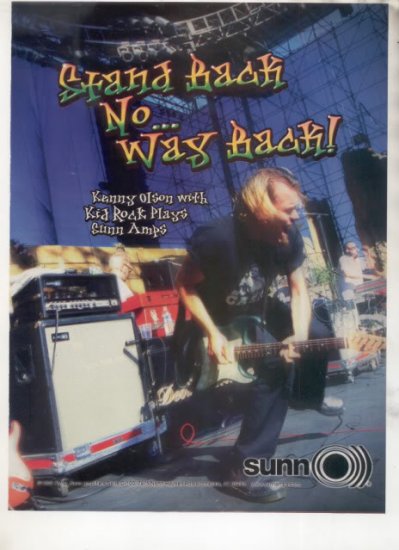 * 1999 JASON KRAUSE KID ROCK WASHBURN GUITAR AD