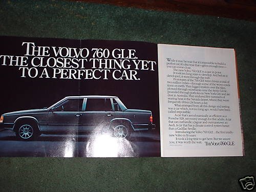 1982 1983 VOLVO 760 GLE CAR AD 4-PAGE