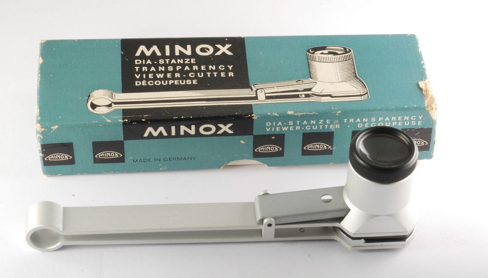 VINTAGE COLLECTIBLE MINOX SLIDE CUTTER/VIEWER IN ORIGINAL BOX NICE ...