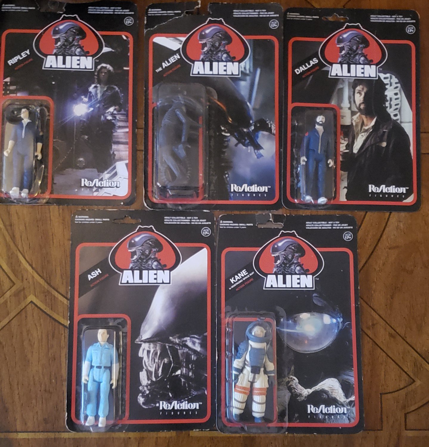FUNKO - ReAction figures - ALIEN - 5 Figure Set - Ripley, Kane, Alien ...