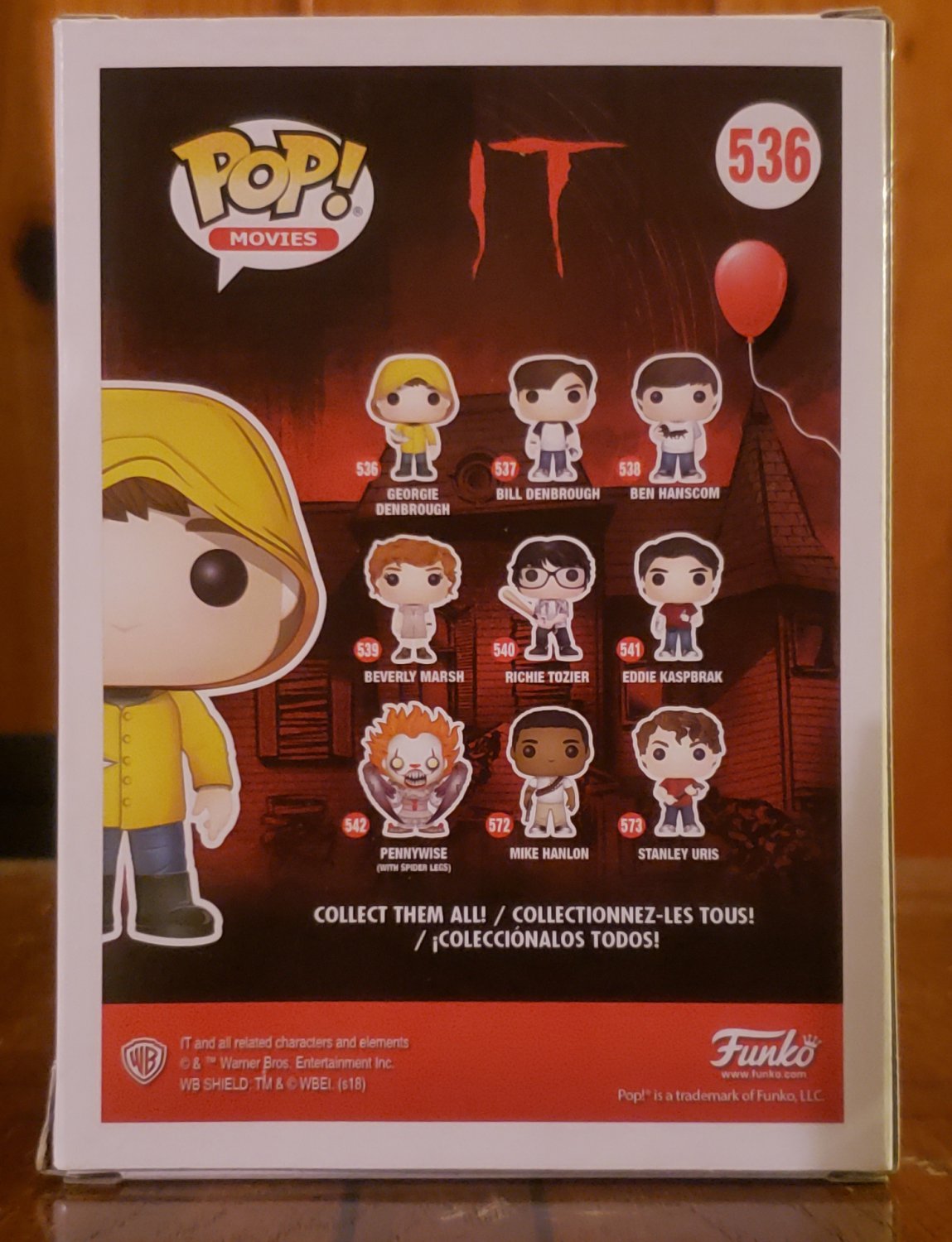 Funko Pop Stephen Kings It Georgie Denbrough New