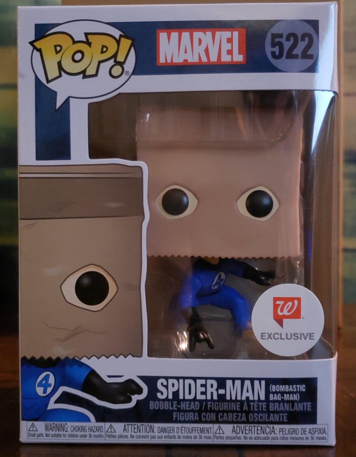 FUNKO POP- MARVEL - SPIDER-MAN (Bombastic Bag Man) #522 **NEW with POP ...