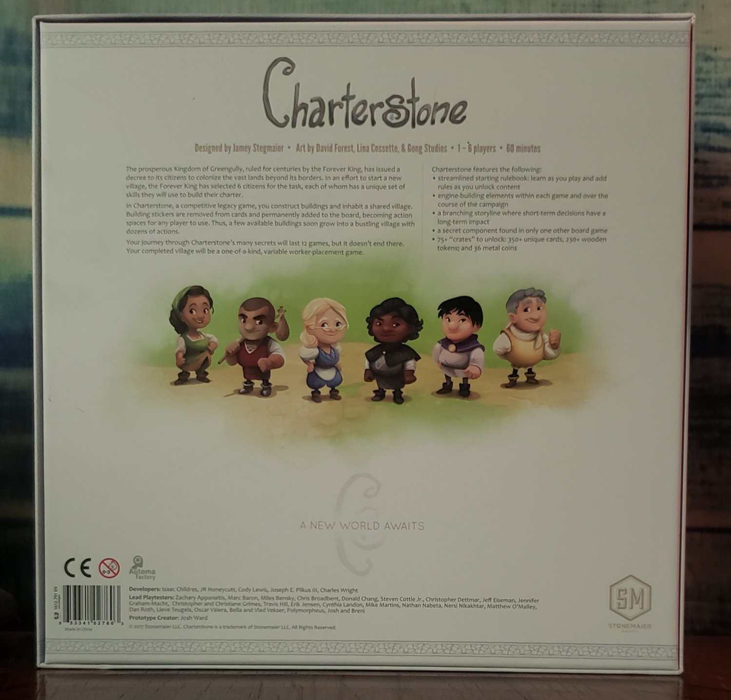 CHARTERSTONE BOARD GAME -- 1-6 players - Stonemeir Games