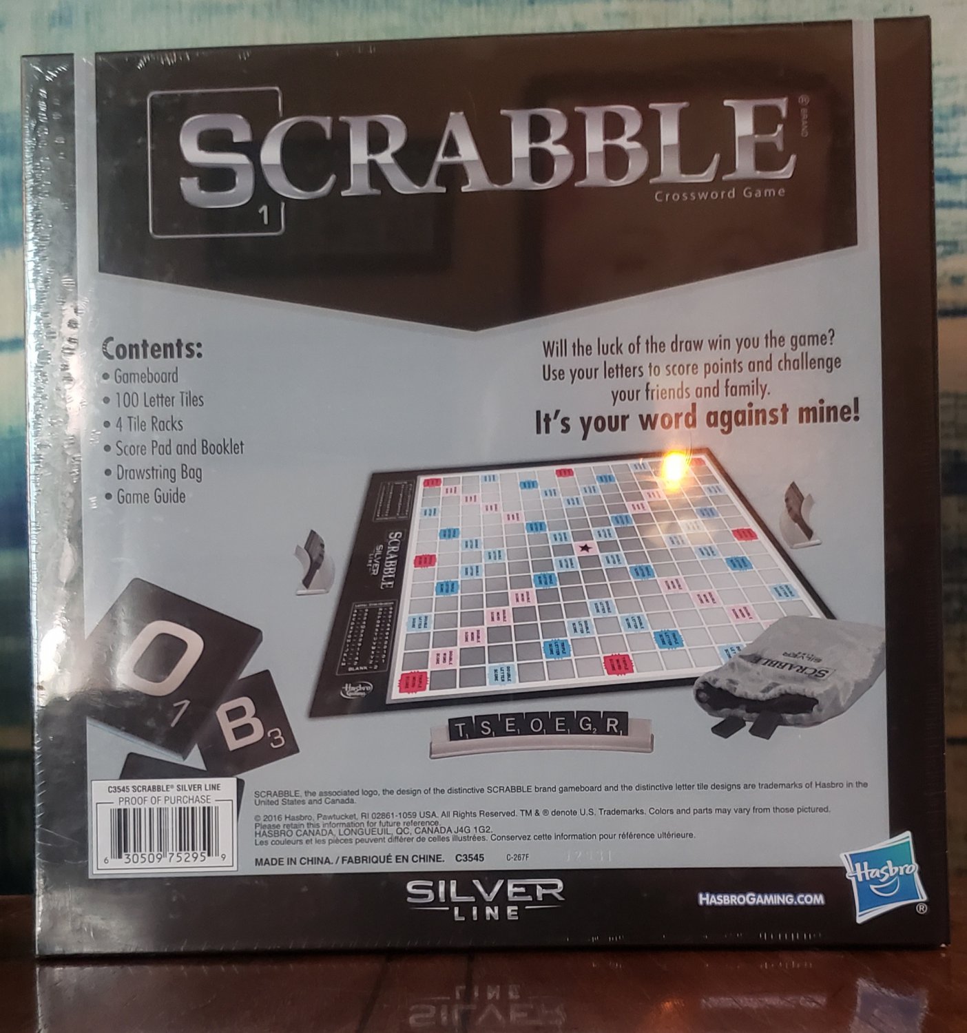 SCRABBLE - SILVER LINE - EXCLUSIVE EDITION -- SEALED