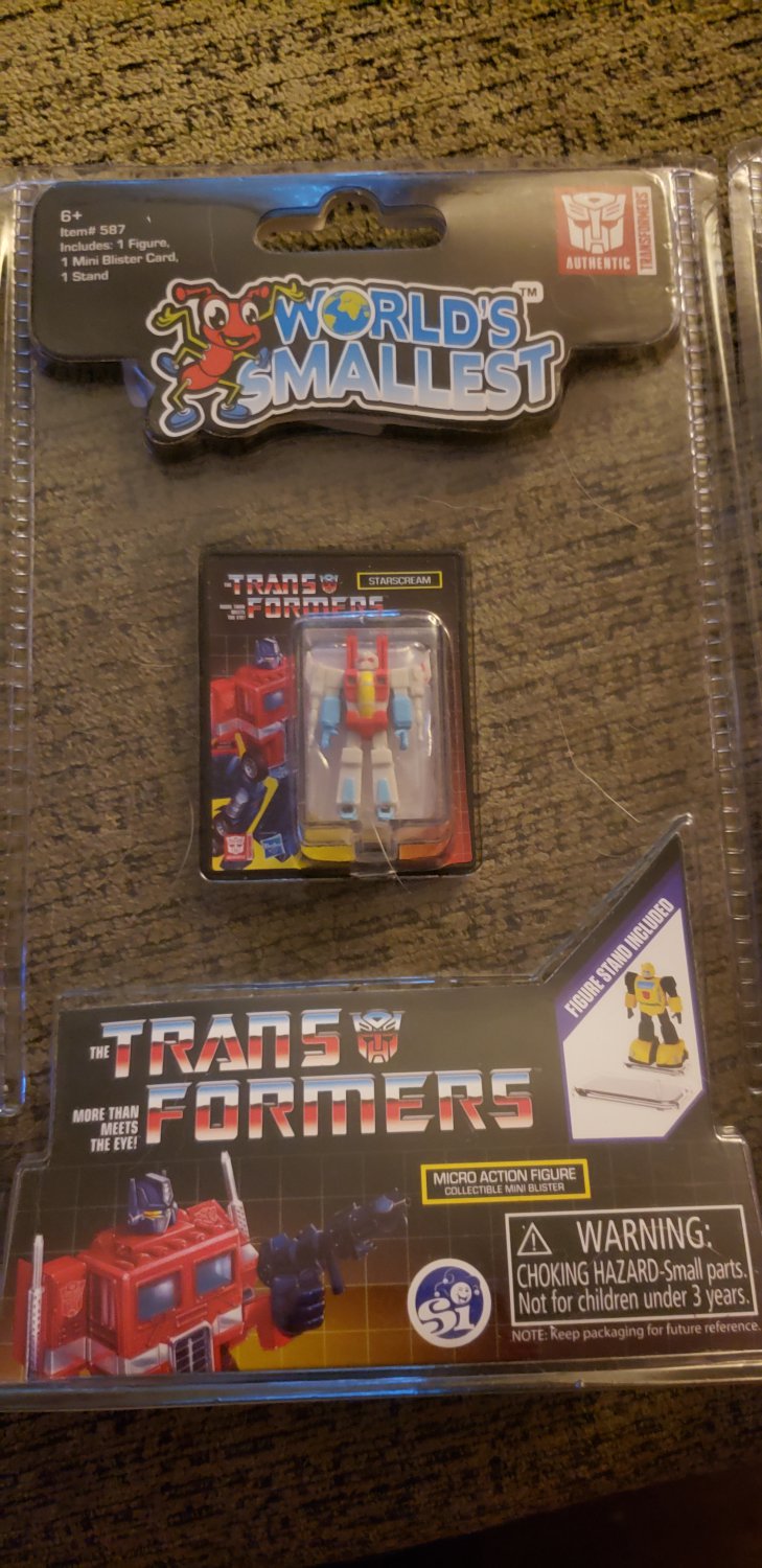 Worlds SMALLEST TRANSFORMER - DECEPTICON STARSCREAM NEW