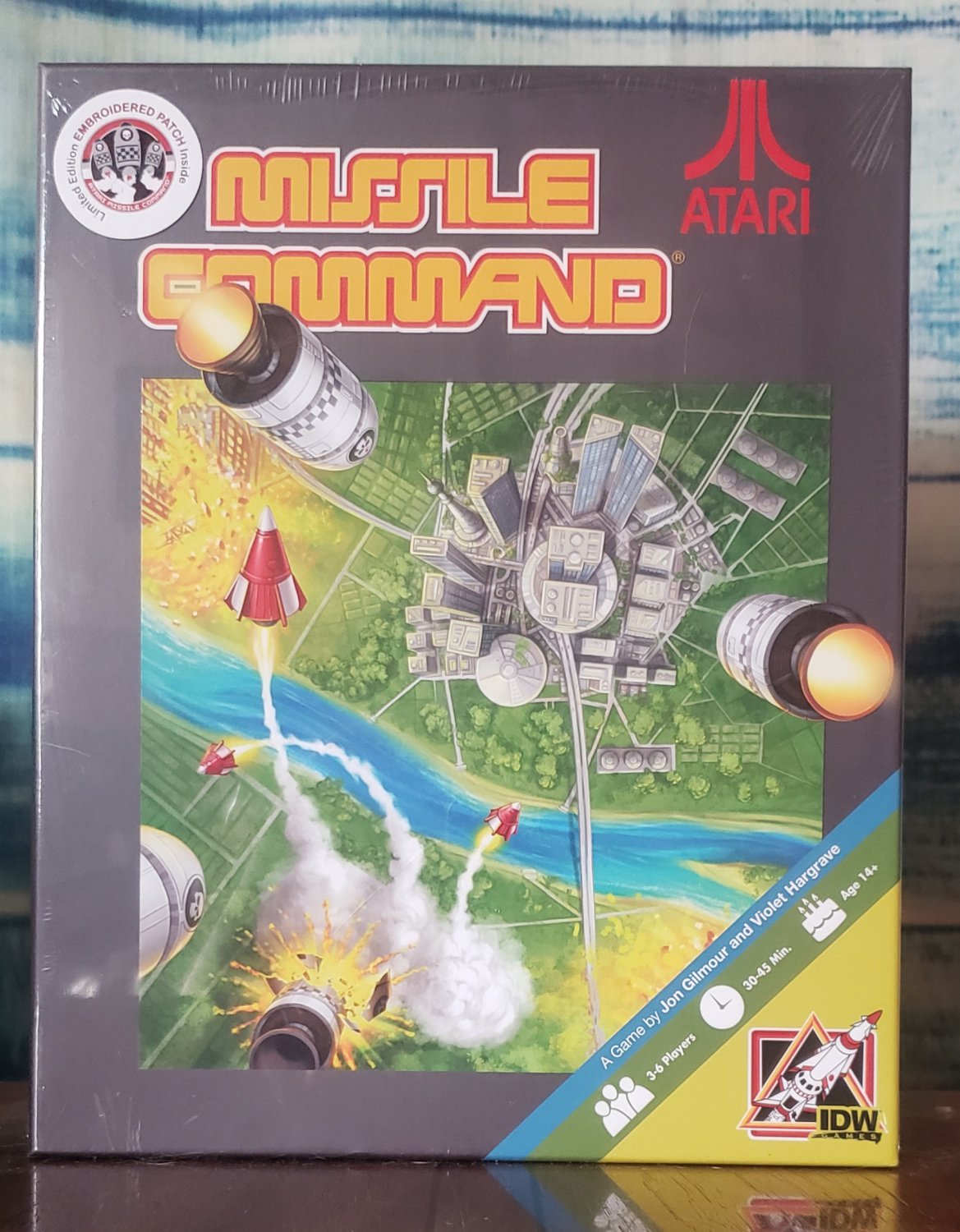 ATARI's MISSLE COMMAND - Board Game - (LIMITED EDITION Embroidered ...
