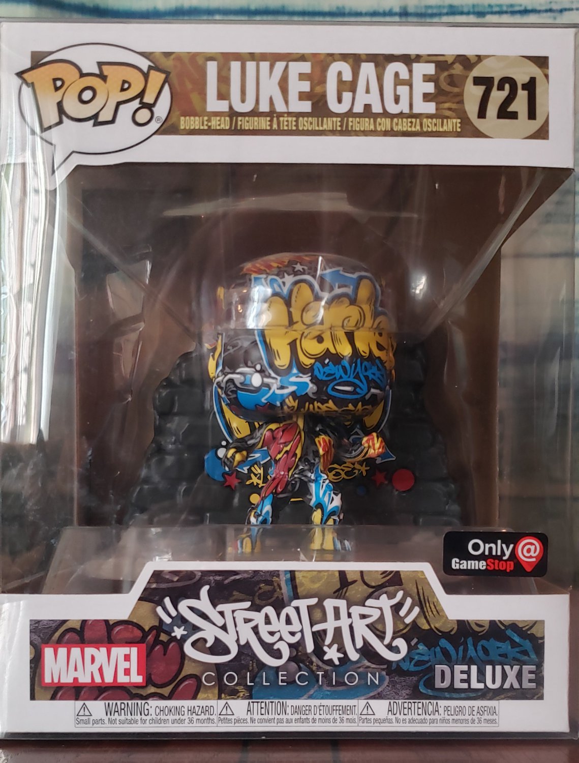 FUNKO DELUXE POP - STREET ART COLLECTION (SOFT PROTECTOR)- LUKE CAGE ...