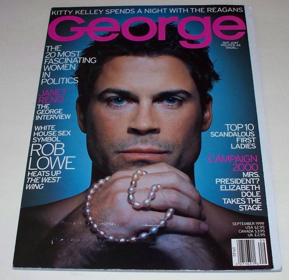 GEORGE MAGAZINE SEPTEMBER 1999 ROB LOWE