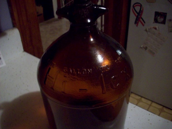Vintage Brown Glass Hi-Lex Bleach Bottle