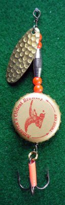 Novelty Fishing Lure - Yuengling Beer Cap Spinner