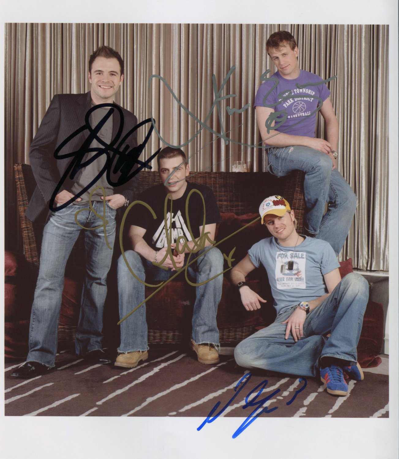 Westlife FULLY SIGNED Photo 1st Generation PRINT Ltd 150 + Certificate (6)