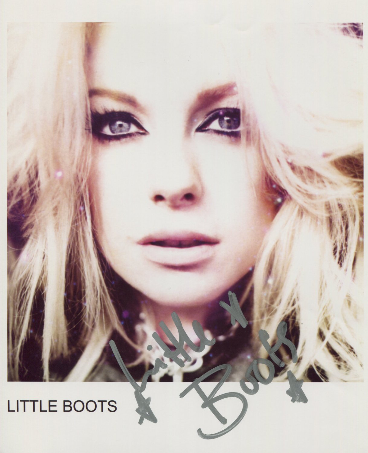 Little Boots SIGNED Photo + Certificate Of Authentication 100% Genuine