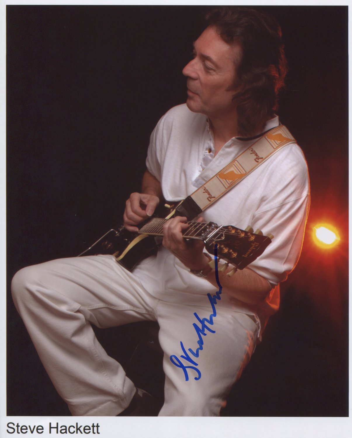 Steve Hackett SIGNED 8" x 10" Photo + Certificate Of Authentication 100 ...