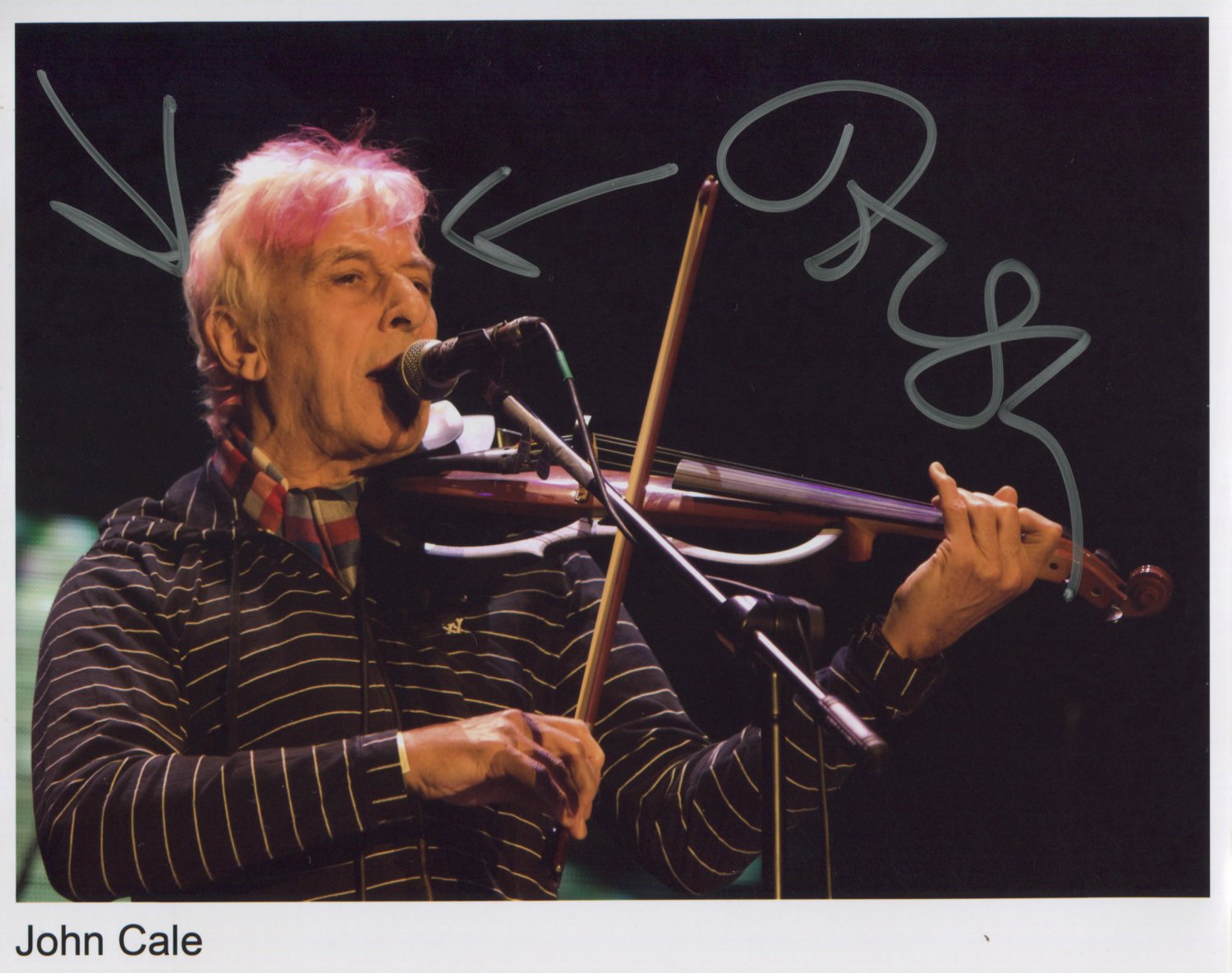 John Cale SIGNED Photo + Certificate Of Authentication 100% Genuine