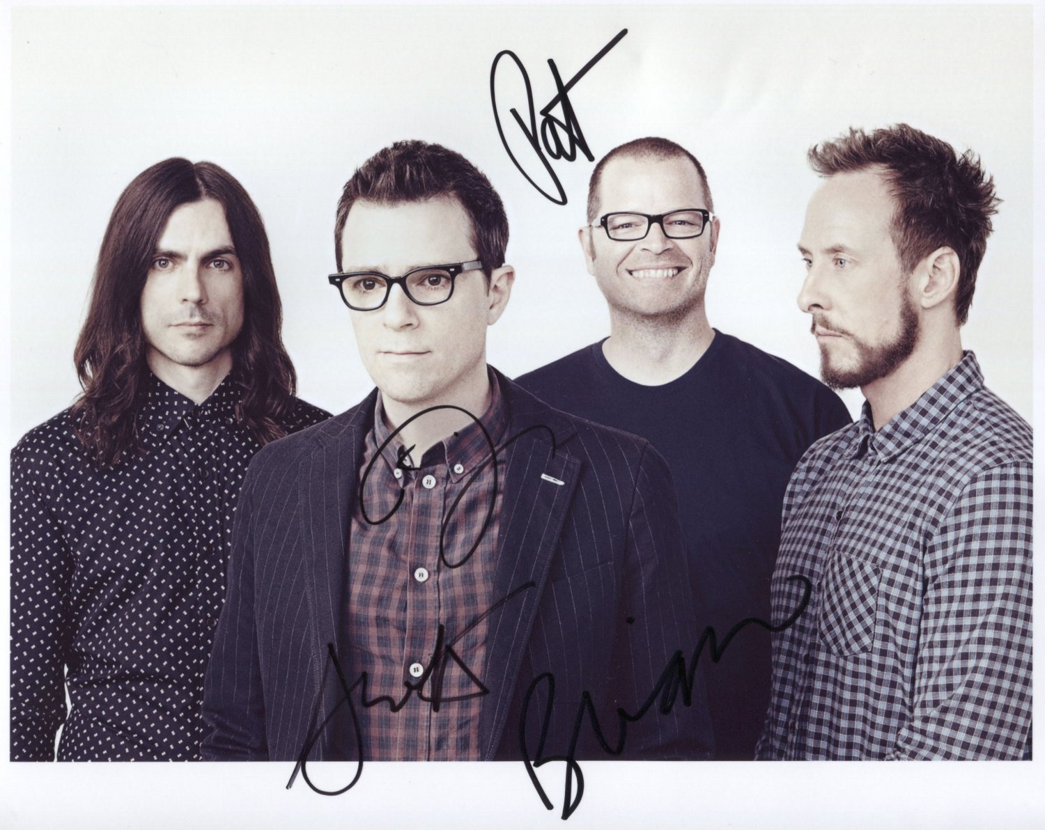 Weezer (Band) FULLY SIGNED Photo 1st Generation PRINT Ltd 150 ...