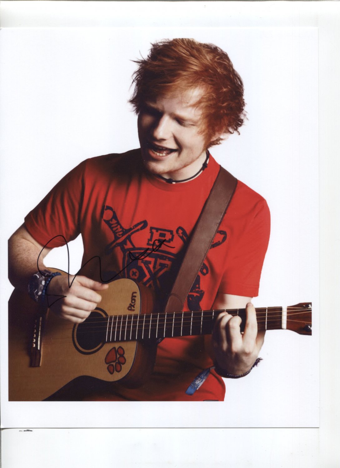 Ed Sheeran SIGNED 8" x 10" Photo + Certiificate Of Authentication 100% ...