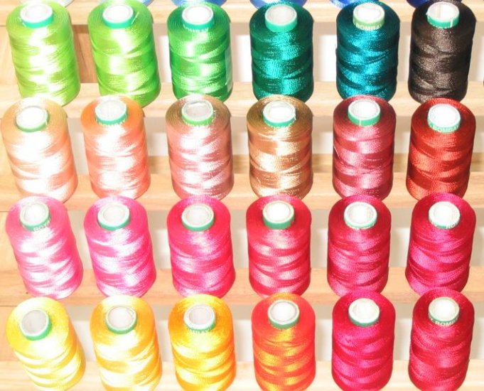 LARGE 50 SPOOL MACHINE Embroidery THREADS FREE SHIPPING