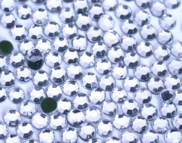 1400 RHINESTONES HOTFIX 5MM 20SS CRYSTAL COLOR