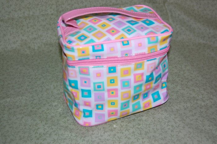 Avon - Pastel Squares Train Case