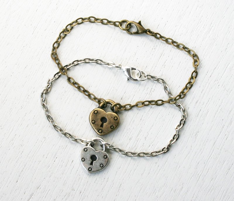 Lock Bracelet / Lock Anklet / Lock Chain Bracelet