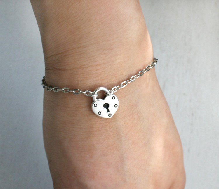 Lock Bracelet / Lock Anklet / Lock Chain Bracelet