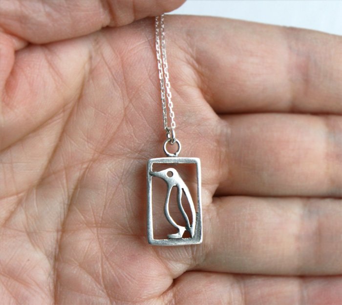Sterling Silver Penguin Necklace