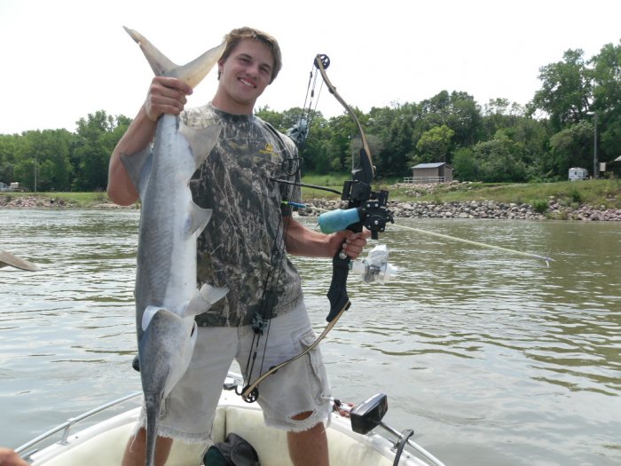 Bowfishing Arrow Innerloc Grapple 3 Point broadhead with Lumenok ...