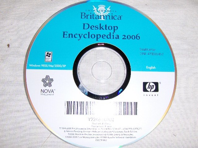 Britannica Desktop Encyclopedia 2006 CD Software