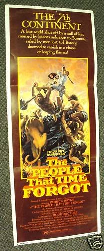PEOPLE THAT TIME FORGOT Edgar Rice Burroughs POSTER '77