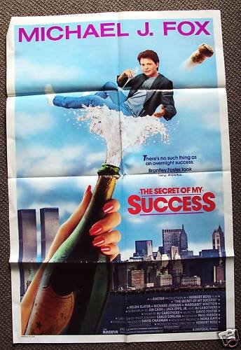 MICHAEL J FOX The SECRETT OF MY SUCCESS Poster SUCCE$S