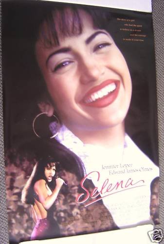 SELENA Double Side MOVIE Poster JENNIFER LOPEZ Perez