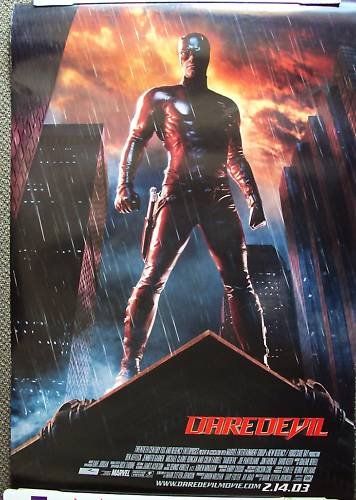 DAREDEVIL Double Sided MOVIE Poster BEN AFFLECK Marvel