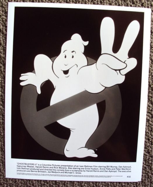 GHOSTBUSTERS Original Photo GHOST BUSTERS Logo Fingers Coumbia Pictures