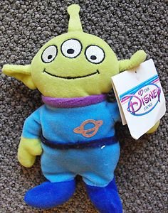 Toy Story DISNEY STORE Tagged ALIEN RETIRED BEANIE Baby Plush STUFFED ...