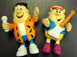 FLINTSTONES Rock n' Roll Vinyl BENDABLE figure HANNA-BARBERA FRED ...